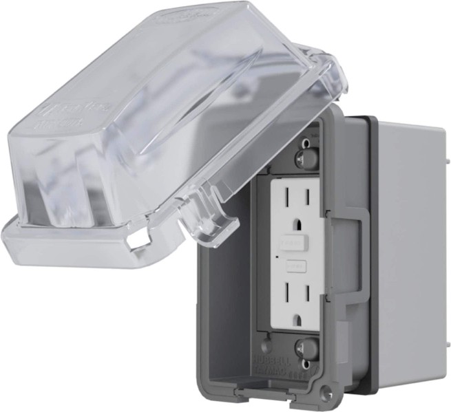 TayMac 1 -Gang Plastic Weatherproof New work Rectangular Electrical Box